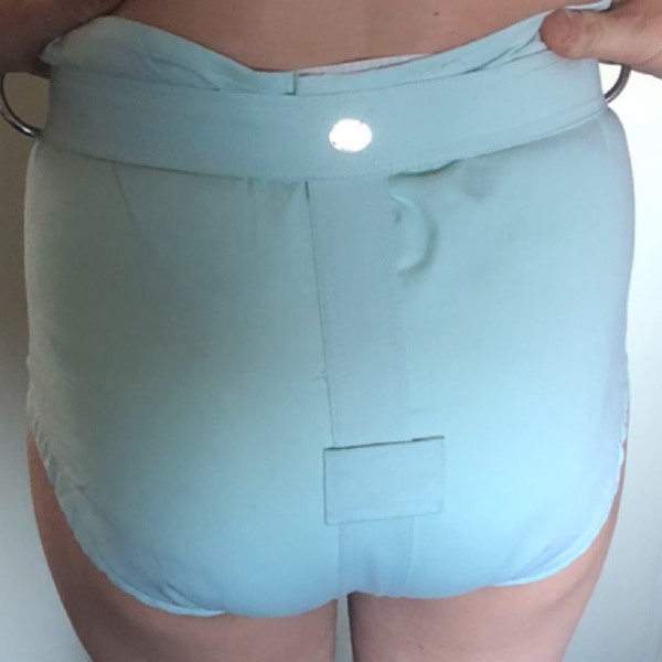 Mint Lockable Diaper Cover Pants Anti Diaper Removal Restraining