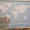 Paint Your Own Mini World Map Coloring Map DIY Blank Map Wall Art Push ...