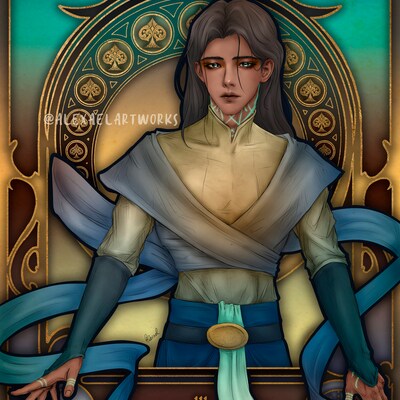 Wrathion & Anduin in Art Nouveau Style world of Warcraft - Etsy