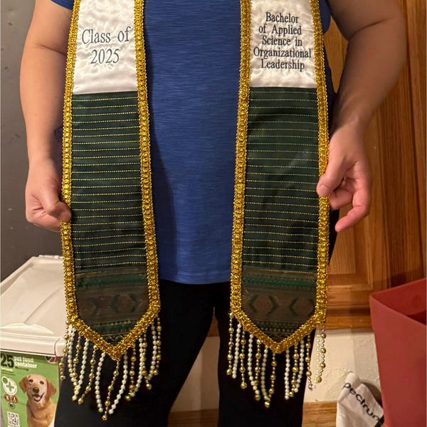 Traditional Laos Graduation Stoles and Graduation Sash, Leis, Mums - Etsy