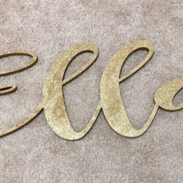 Custom Cursive CNC Name Large Family Name Child - Etsy