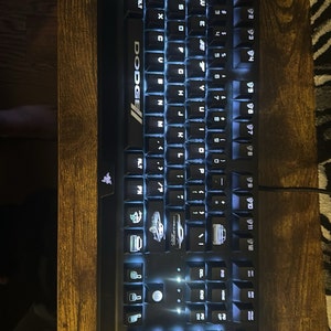 English & Japanese Dual Languages Backlit Keycaps Set for Mechanical ...