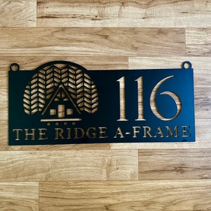 Gnome Peace Address Sign Vertical Decorative Metal - Etsy