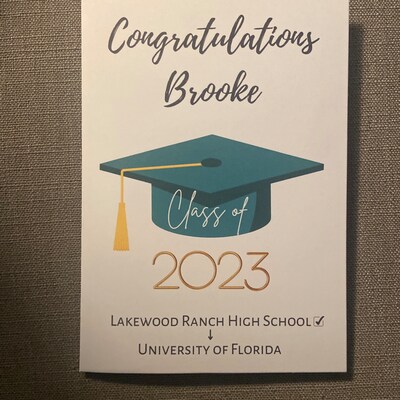 Personalized Graduation Card 2024, Custom Graduation Card, Customizable ...