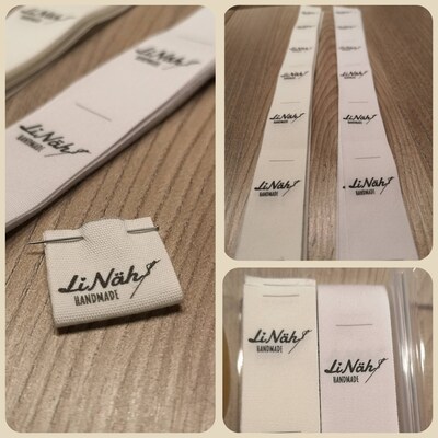 2550mm Custom Sewing Label, Logo or Text Fold Tags, Personalized Brand ...