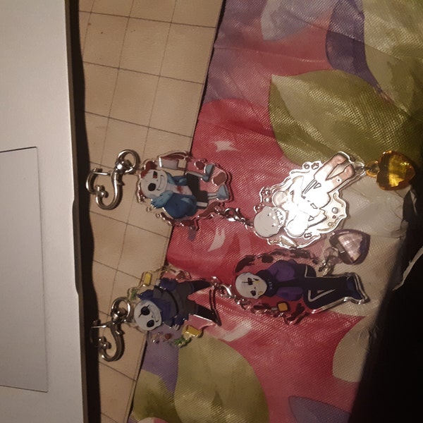 Undertale AU Linked 6.5" Acrylic Charm (individual Charms 2") - Etsy