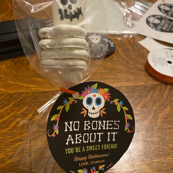 No Bones About It You're a Sweet Friend Halloween Gift Tag, Halloween ...