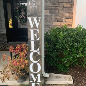 6ft Welcome Front Porch Sign - Etsy