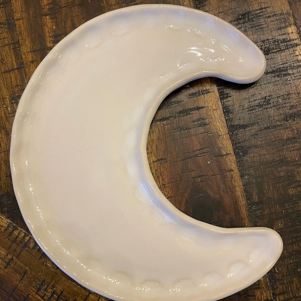 Cute Moon and Stars Crescent Moon Ring Dish Ceramic Boho Trinket Dish ...