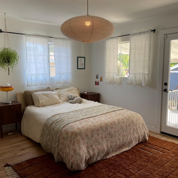 Linen EMPIRE in Off-white Light Shade Linen Pendant Light handmade ...