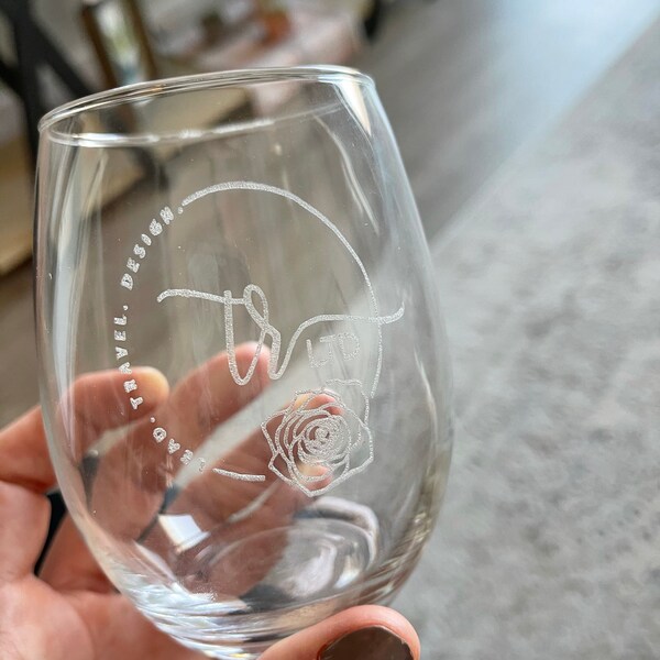 Design Your Own Wine Glass,engraved ,your Text Here,custom Wine Glass ...