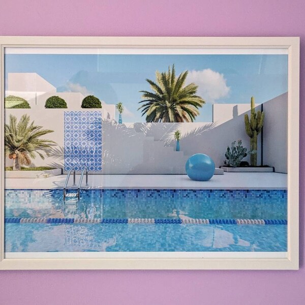 Cactus Pool Art Print Limited Edition Photographic Print on Hahnemühle ...