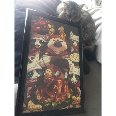 Meowscular Chef 11x17 Print Monster Hunter World Palico Fan Art - Etsy
