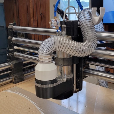 Nighthawk 80mm Spindle With 4 in Dust Collection Works on the Onefinity ...