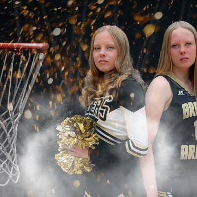 Basketball Player Rim Portrait, Digital Background, Digital Backdrop ...