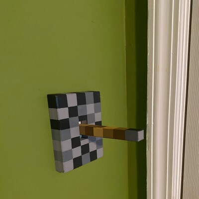 Lever Light Switch Minecraft Style for Boys or Girls Bedroom - Etsy UK