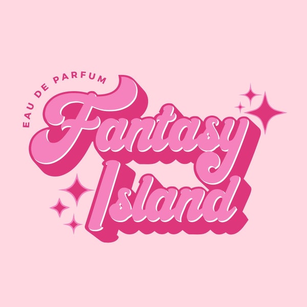 Pink Retro Logo, Pretty Beauty Logo Bundle, Funky Logo Branding Set ...