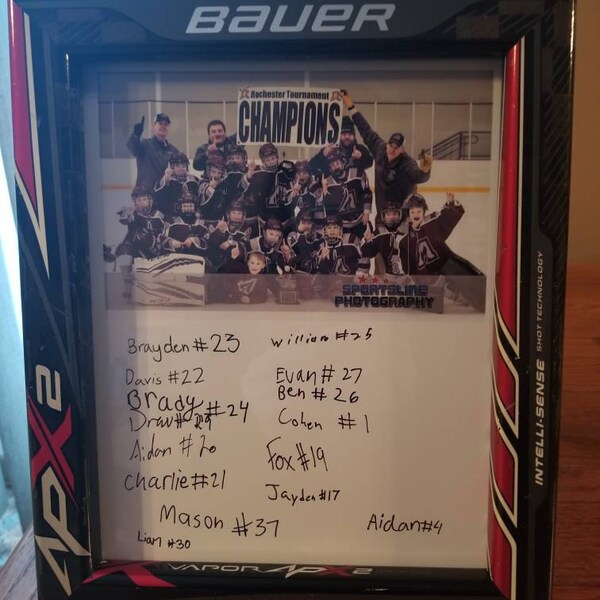 Set of 4 - Hockey Puck Frames-free SHIPPING in US - Etsy