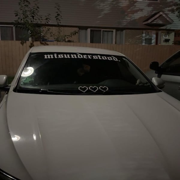 Misunderstood Decal Sticker Windshield Banner Vinyl Car Graphic - Etsy