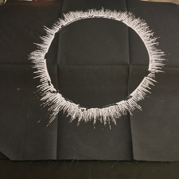 Solar Eclipse Back Patch: Screen Printed Cotton Sew on Backpatch for ...