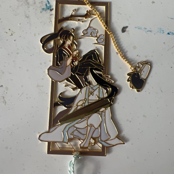 Tarot Card: the Fool LOTM Mr Fool Enamel Bookmark / Charm 11x4cm - Etsy