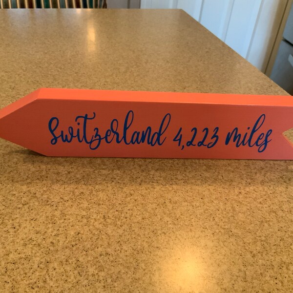 Directional Arrows, 16x2.5, 20x2.5, 23x2.5, Custom Travel Sign, Tiki ...