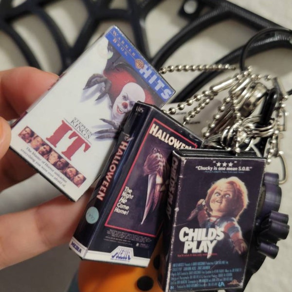 VHS Keychains Horror Movies - Etsy