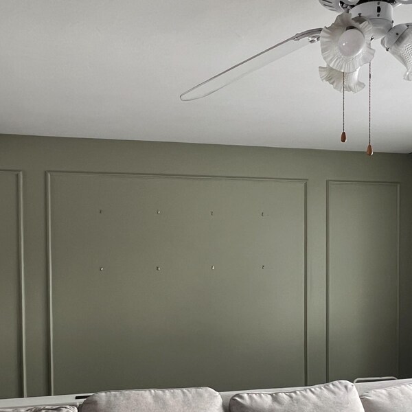 DIY Wall Moulding Kit , Accent Wall , Ready to Assemble Wainscoting Kit ...