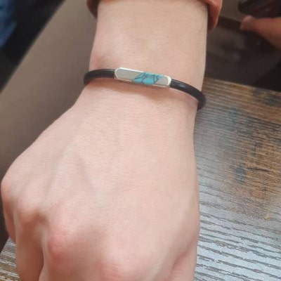 Custom Minimalist Engraved Rope Bracelet for Men Letter Bracelet ...