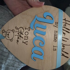 Baby Pregnancy Announcement Sign, Baby Scan Wooden Sign, Due Date ...