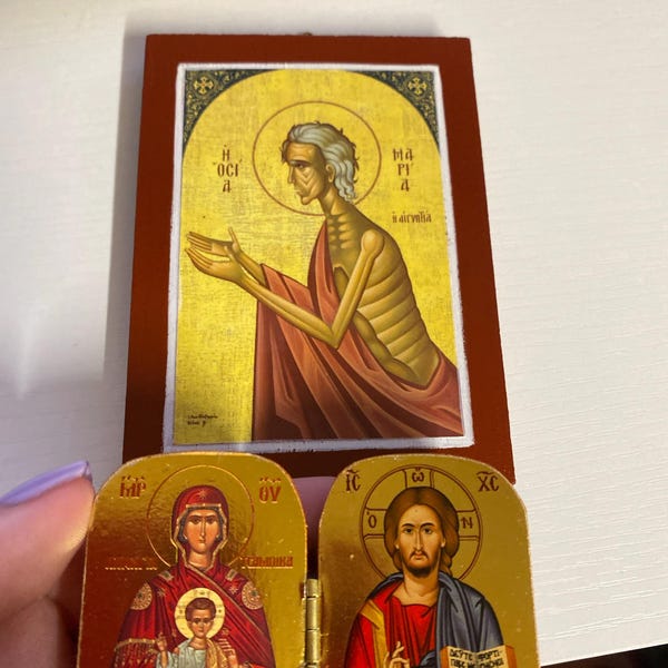 St John Climacus Small Orthodox Icon, Holy Lent Greek Byzantine Travel ...