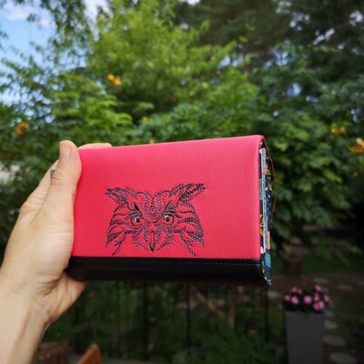 DIGITAL: Abstract Owl Head Sketch 4 Sizes Embroidery Design for Machine ...