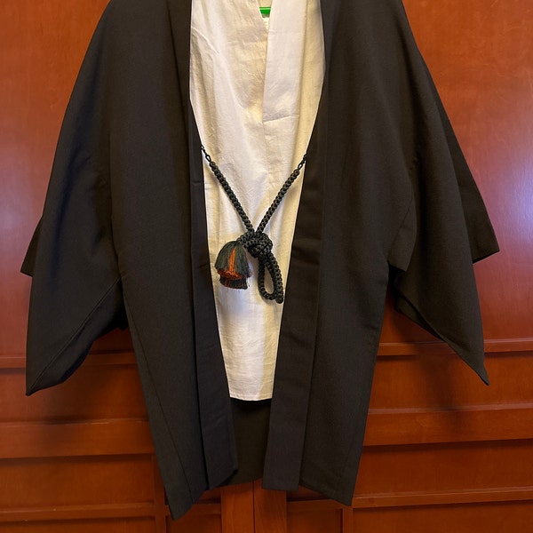 DEAR VANILLA Vintage Traditional Authentic Men's Kimono & Haori Set ...