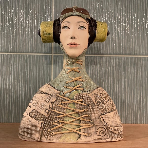 Female Ceramic Sculpture , Fine Art Ceramic , Art Object , Handmade ...