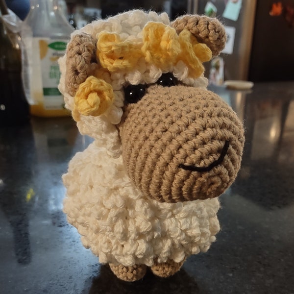 CROCHET PATTERN, Amigurumi Oli the Sheep | Cute Low Sew Sheep Pattern ...