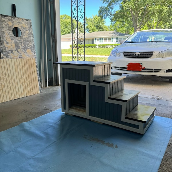 DIY Pet Stairs/steps Plan, Dog Bed Stairs Plan, Dog Bed Steps Plan, Pet ...