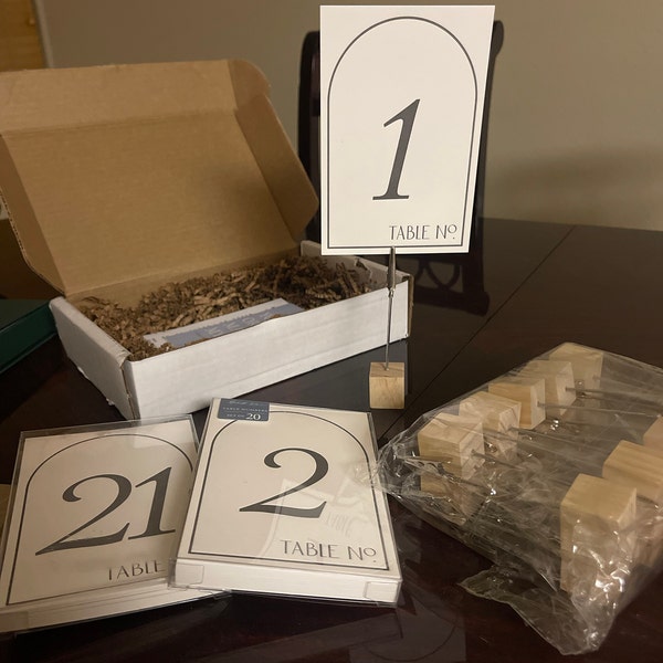 Modern Black Letterpress Table Numbers | Set of 20 or 30 Cards - Etsy