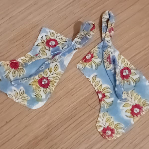 Hand Block Printed Quilted Laptop Sleeve With Bow Pink Floral Eco ...