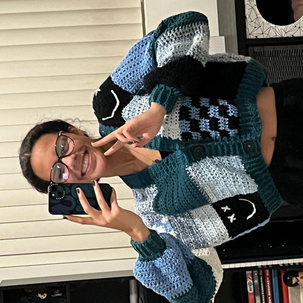 The Luna Cardigan Crochet Pattern | PDF PATTERN With Design Template ...