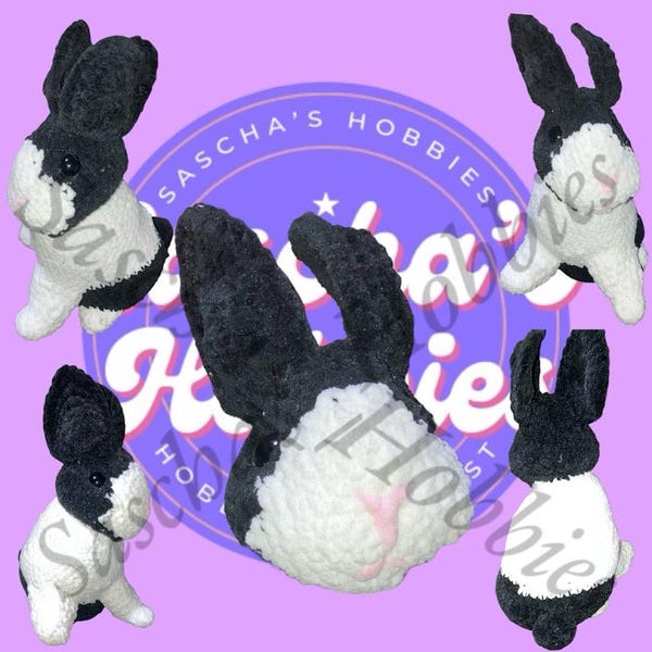 Crochet Pattern Realistic Mini Bunny Rabbit Amigurumi English PDF ...