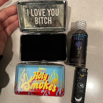 Angel Blue Holy Smokes Cigarette Case - Etsy