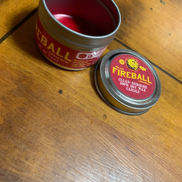 Fireball Gaming Candle | Soy Candle | Hand Poured | Wizard | Red Hot ...