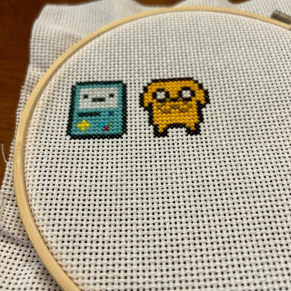 Adventure Time Finn BMO Jake - PDF Cross Stitch Pattern Instant ...