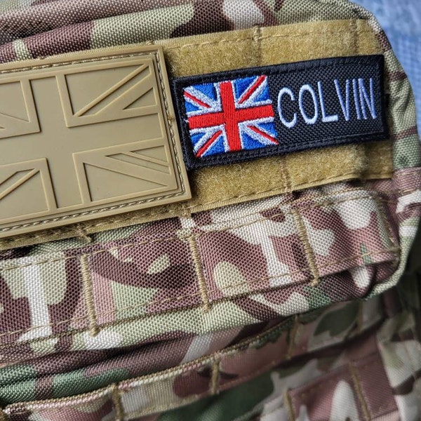 Rounded Edge Personalised Name Tape Badge Patch With Official Velcro ...
