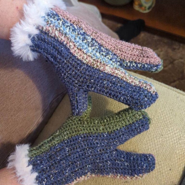 Cloven - Three Finger Mittens Crochet Pattern PDF - Medieval Style ...