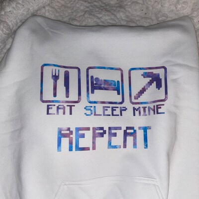 Eat Sleep Mine Repeat SVG , Gamer SVG , Minecraft T-shirt SVG , Eat ...