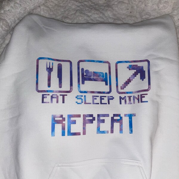 Eat Sleep Mine Repeat SVG , Gamer SVG , Minecraft T-shirt SVG , Eat ...