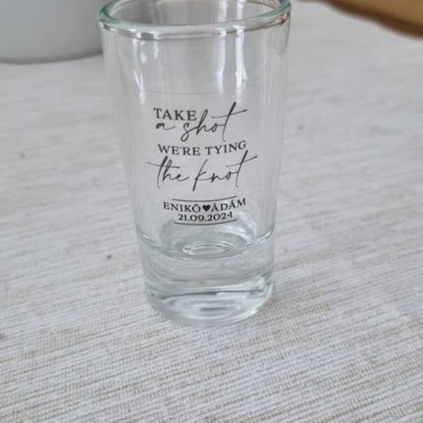 Take A Shot We're Tying the Knot Stickers for Engagement Party or ...