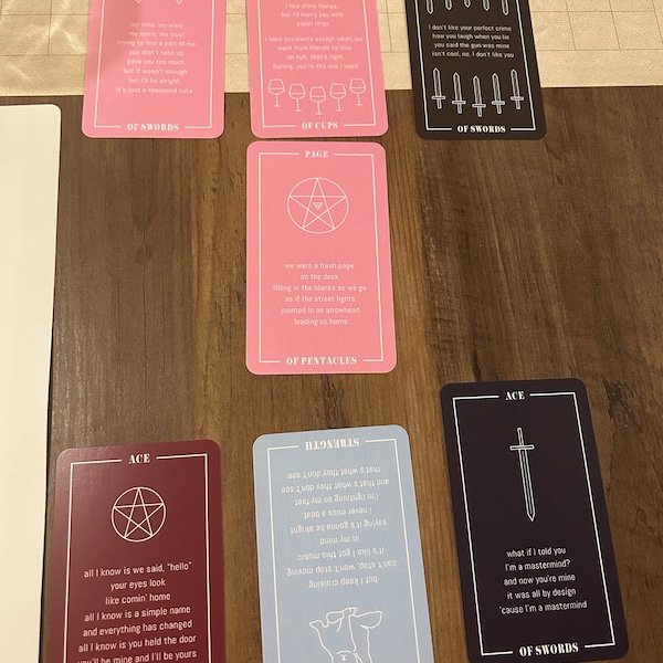 Simple Earth Tarot Deck Original Artwork Illustrated Tarot Deck With ...