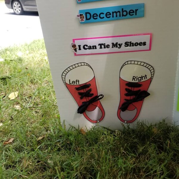 Shoe Lacing Cards, Printable Shoe Tying Practice, Shoelaces, Kid's Fine ...